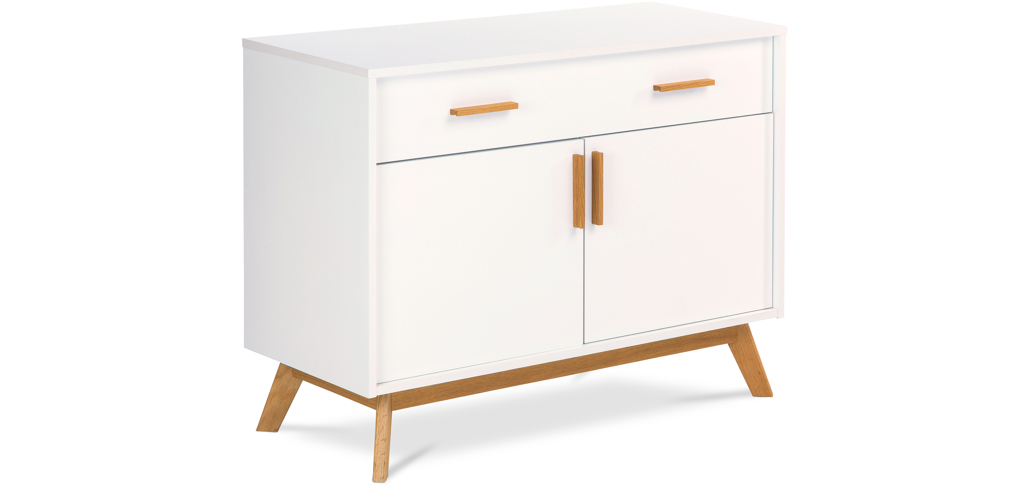Buy Scandinavian style Compact wooden sideboard White 58724 in the ...