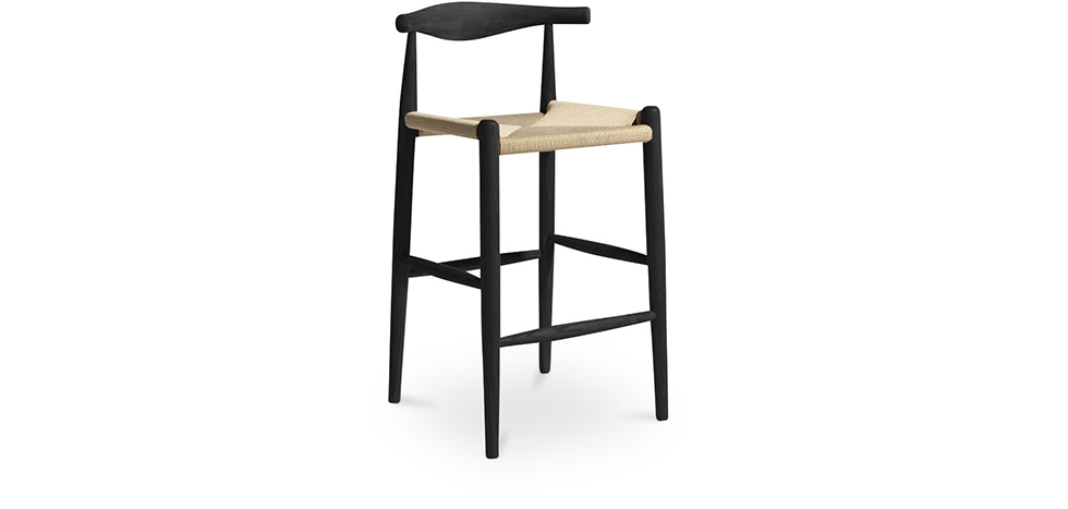 Boho Bali Design Bar Stool - Wood - 75cm - Elb | Privatefloor