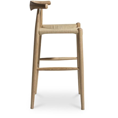 Boho Bali Design Bar Stool - Wood - 75cm - Elb | Privatefloor